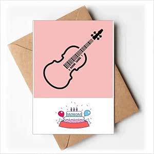 Amazon.com : Music Instrument Violin Melody Happy Birthday Greeting ...