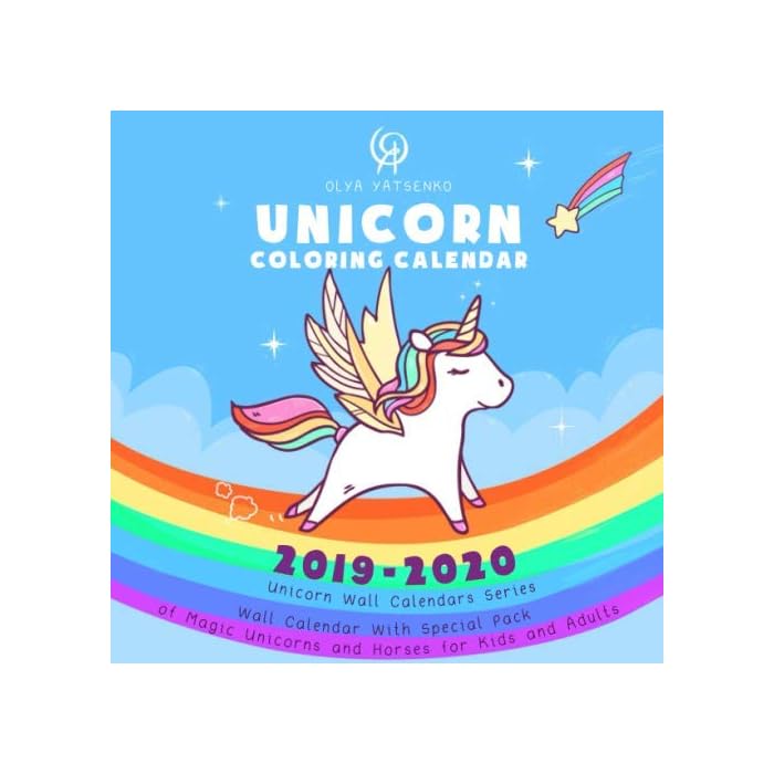 Buy Unicorn Coloring Calendar: Wall Calendar With Special Pack of Magic ...
