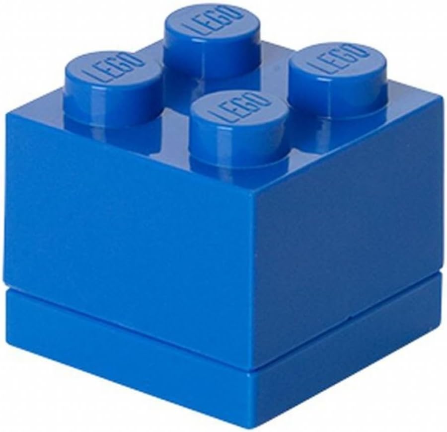 Amazon.com: Room Copenhagen LEGO Mini Box 4 Knobs Blue - Versatile ...