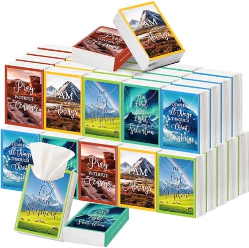 Amazon.com: Outus 50 Pack Christian Pocket Tissues Bulk, 3 Ply Travel ...