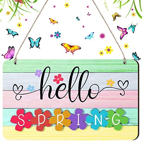 Amazon.com : Spring Decorations for Home Spring Wreaths for Front Door ...