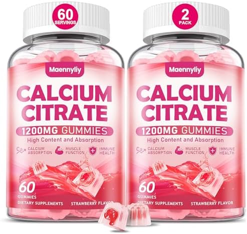 Amazon.com: Calcium Citrate Gummies 1200 mg for Adults: Ultimate ...