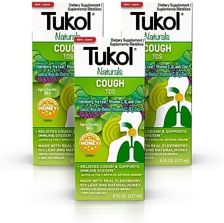 Amazon.com: TUKOL Naturals Cough Syrup with Pure Honey for Dry Throat ...