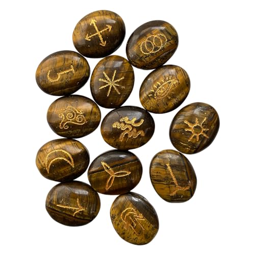VIE Witches Rune Set with Pouch, Tiger’s Eye – BigaMart