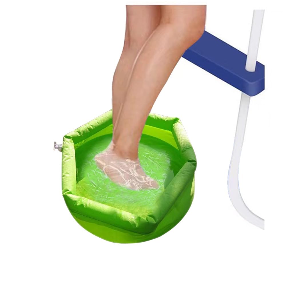 Amazon.com: Portable Pool Foot Bath,Inflatable Collapsible Pool Foot ...