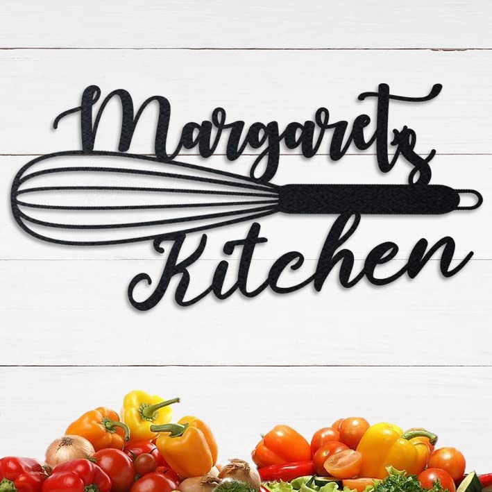 Amazon.com: Personalized Metal Name Signs for Kitchen, Custom Family ...