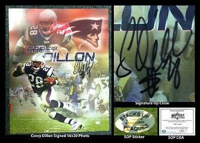 Corey Dillon Autographed Photo - 16x20 SOP COA - Autographed NFL Photos ...