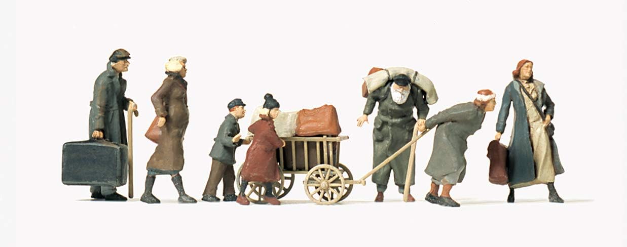Preiser OO Scale Refugee Figures Unpainted (7) : Amazon.co.uk: Toys & Games