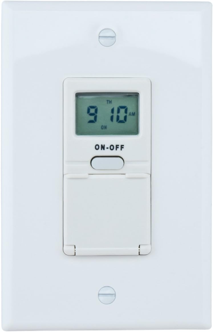 Prime EZ-Set Indoor Digital in Wall Timer White - Amazon.com