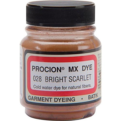 Jacquard Products Procion MX Dye, 2/3-Ounce, Bright Scarlet | Amazon ...