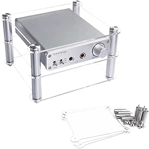 IMUNKT Acrylic Mini HiFi Rack Audio Rack Tower 2 Layer AV Media Stand ...