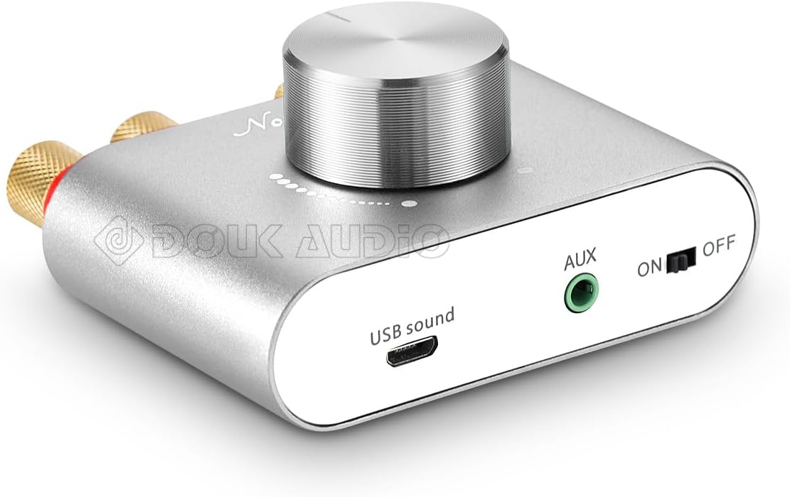 Nobsound Mini Bluetooth 5.0 Power Amplifier, Stereo Hi-Fi Digital Amp 2 ...