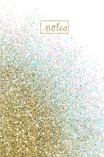 Notes: Pink & Gold Notebook With Faux Glitter Detail; Great Gift For ...