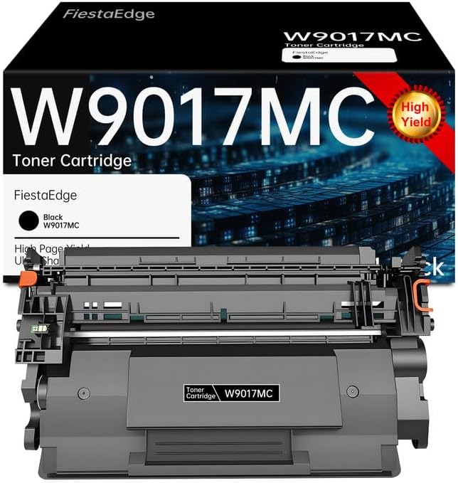 Amazon.com: FiestaEdge W9017MC Black Toner Cartridge Remanufactured ...