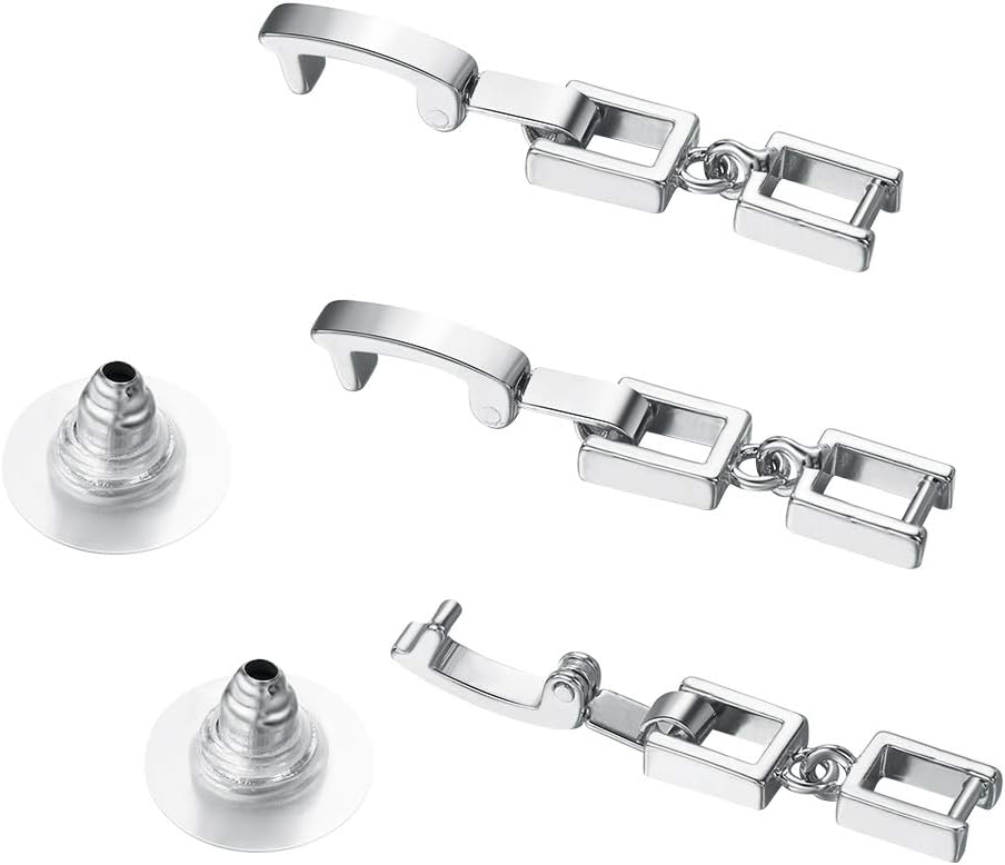 Amazon.com: 24 Pieces Bracelet Extender Clasp Fold Over Clasp Earring ...