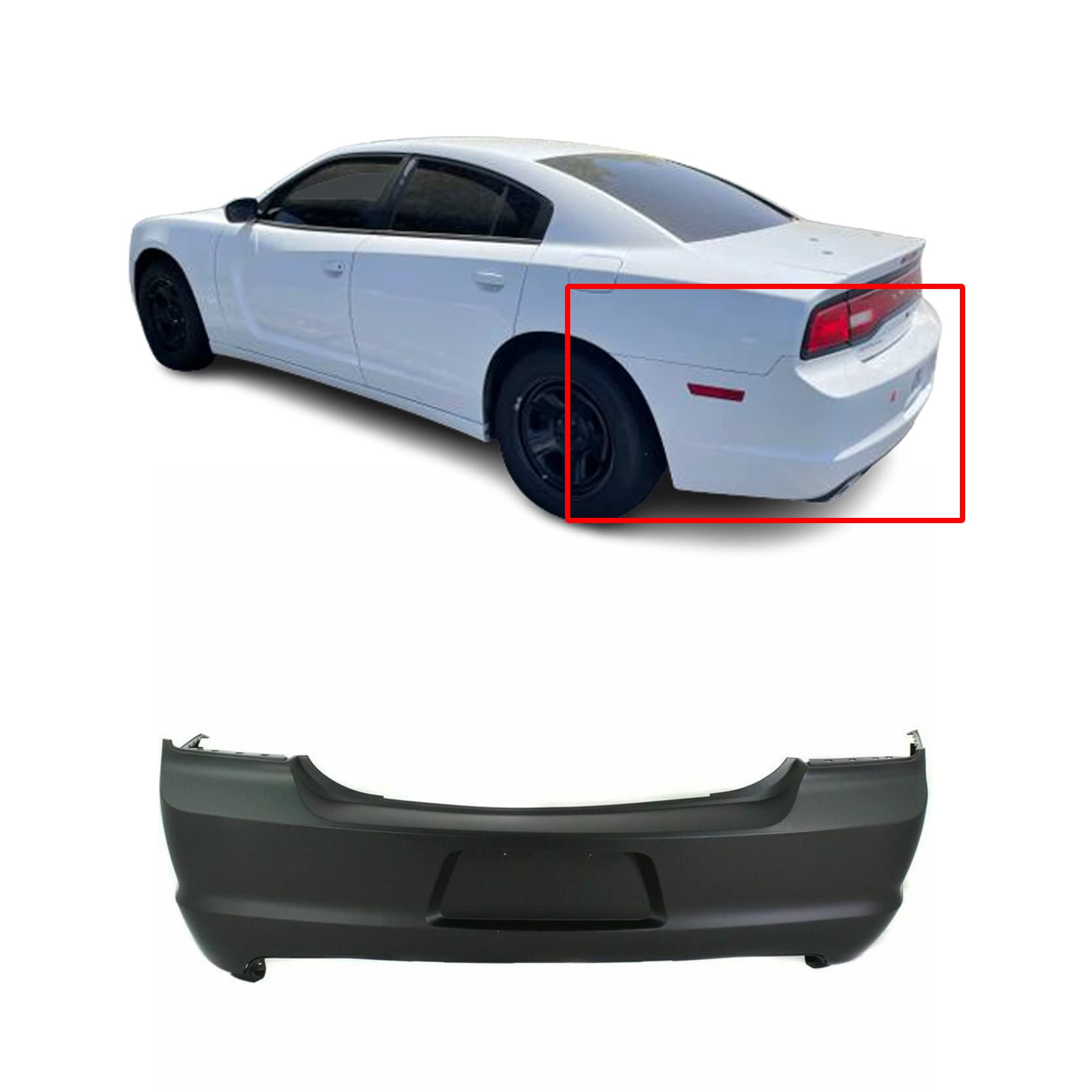 Amazon.com: FitParts Compatible with Rear Bumper Cover 2011 2012 2013 ...