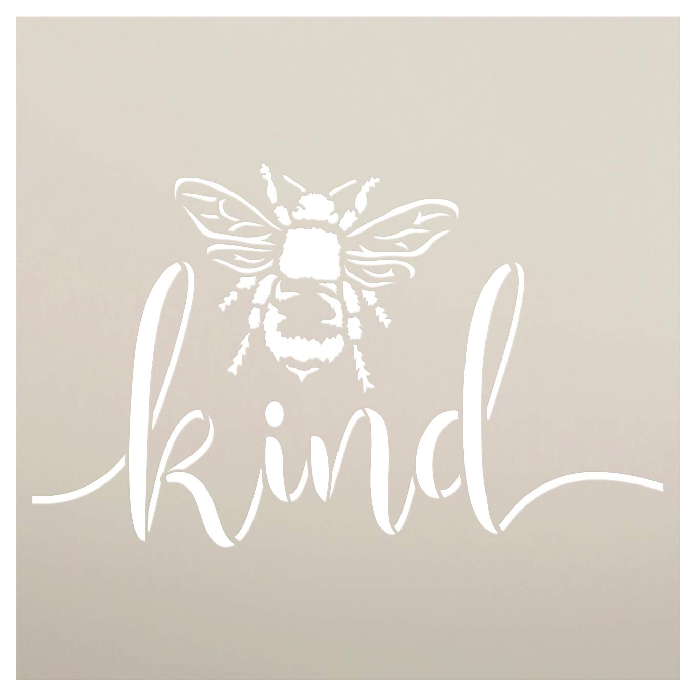Buy Bee Kind Stencil by StudioR12 | DIY Farmhouse Bumblebee Home ...