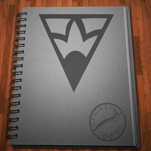 Amazon.com - Inverted Triangle Symbol Decal Sticker (charcoal, 11 inch ...