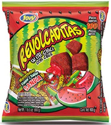 Amazon.com : Jovy Revolcaditas Sandia Watermelon Flavor with Chili ...