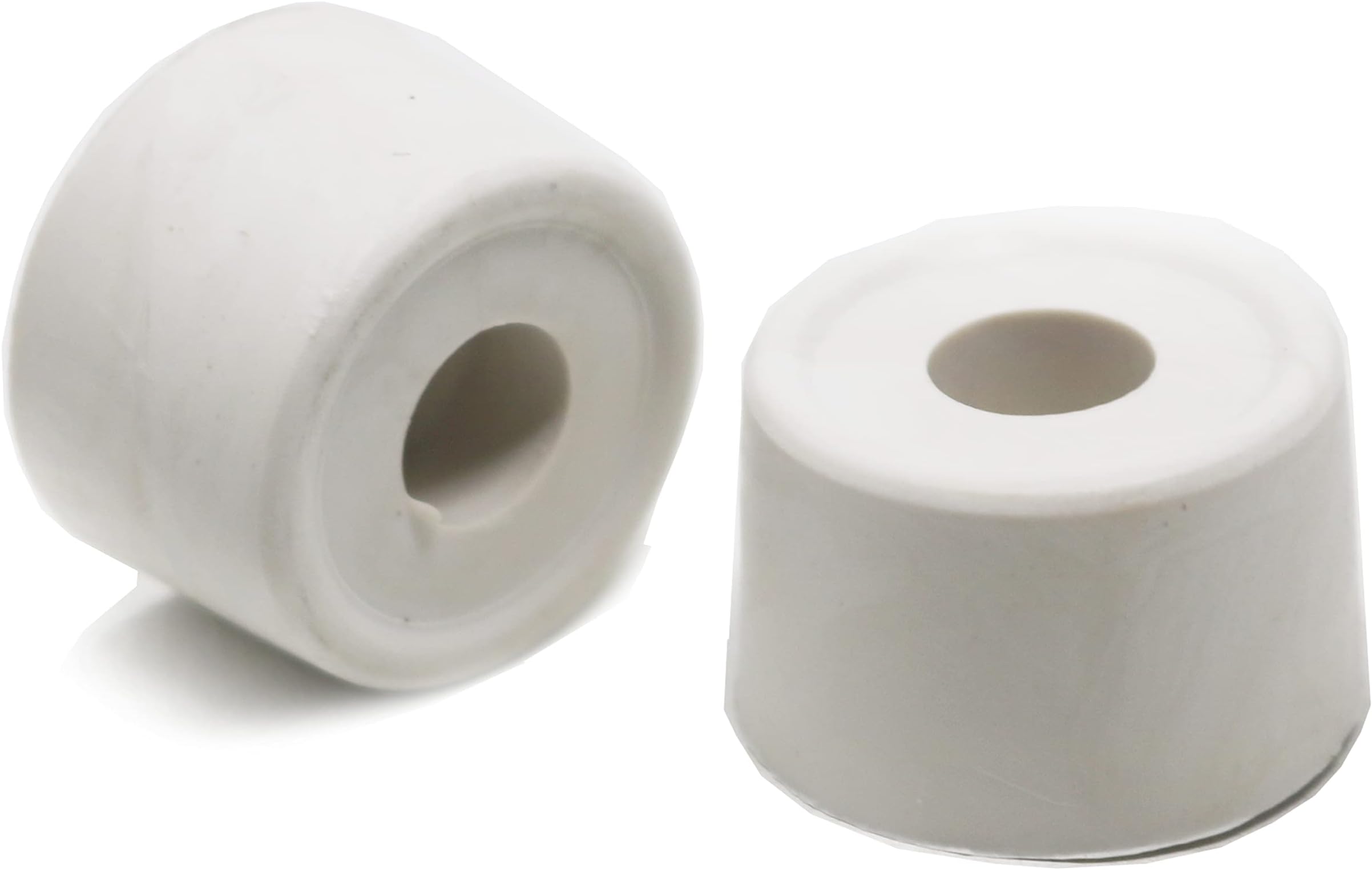 Floor Mounted White Rubber Door Stop Stops Stopper Large 30mm x 3 ...