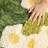 Amazon.com: Moss Rug 3D Stereo Irregular Rug Flowers Forest Daisy Grass ...