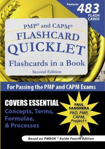 PMP and CAPM Flashcard Quicklet, Second Edition: Flashcards in a Book ...