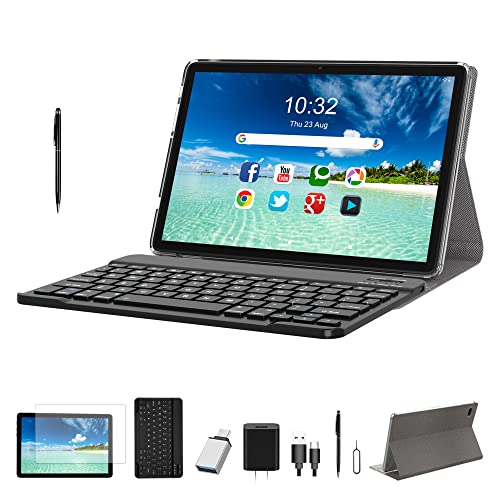 Newest 2 in 1 Tablet, 10 inch Tablet, 128GB Storage, 1TB Expand, 8 Core ...