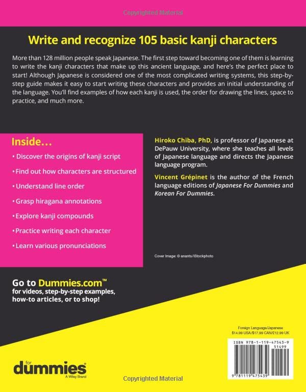 Japanese Character Writing For Dummies Best Deals and Price History at ...