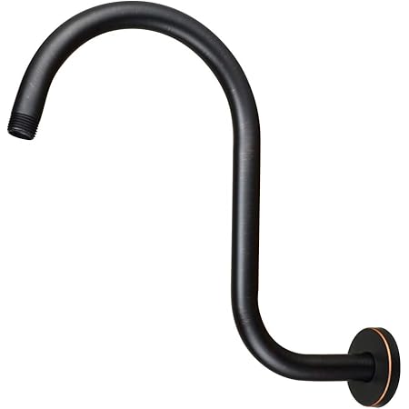 Goose Neck Shower Arm Made of Stainless Steel, Oil Rubbed Bronze ...