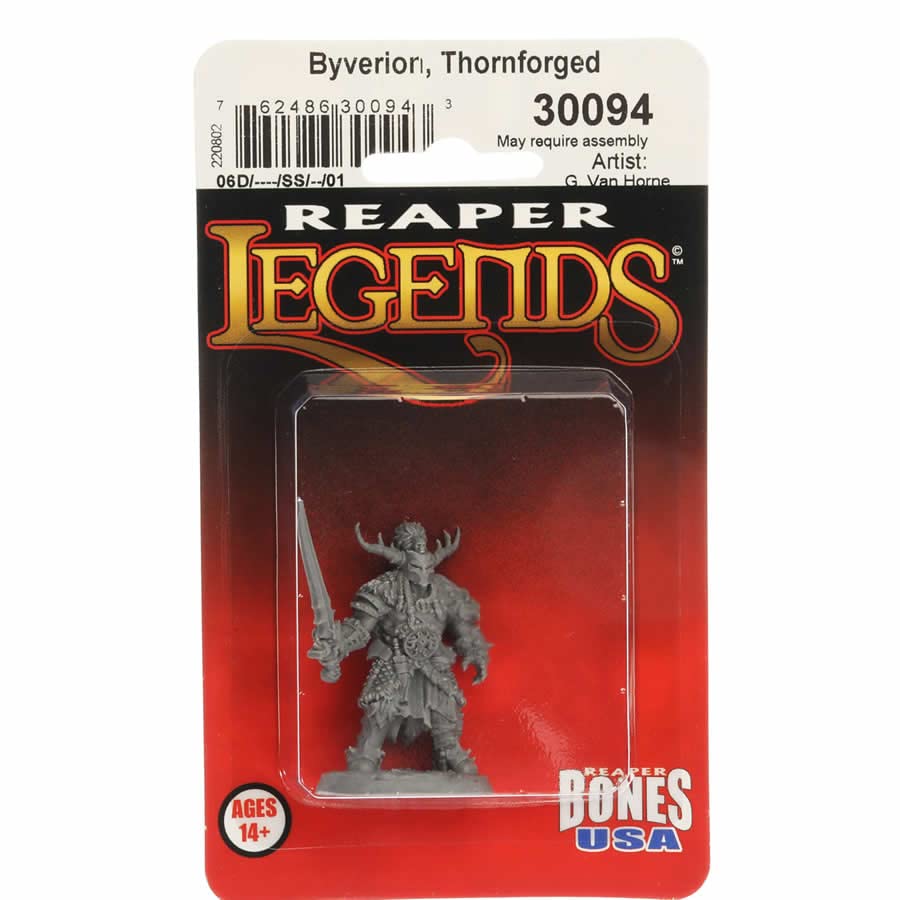 Snapklik.com : Byverion Thornforged Miniature Figure 25mm Heroic Scale Reaper Bones USA Reaper ...