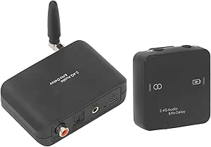 Wireless Audio Transmitter Receiver, 50 Meters Long Range 2.4G Wireless ...