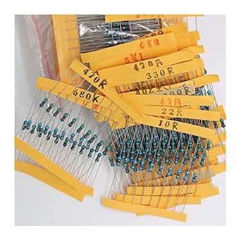 Replacement Resistor 300Pcs 10-1M Ohm 1/4w Resistance, 1Percent Metal ...
