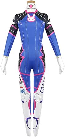 ExaRp Overwatchs DVA Costume d'Halloween une pièce pour cosplay, jeu de ...