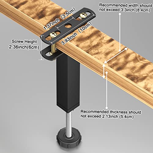 Snapklik.com : Wlrrcwdttc Adjustable Height Bed Frame Center Support ...