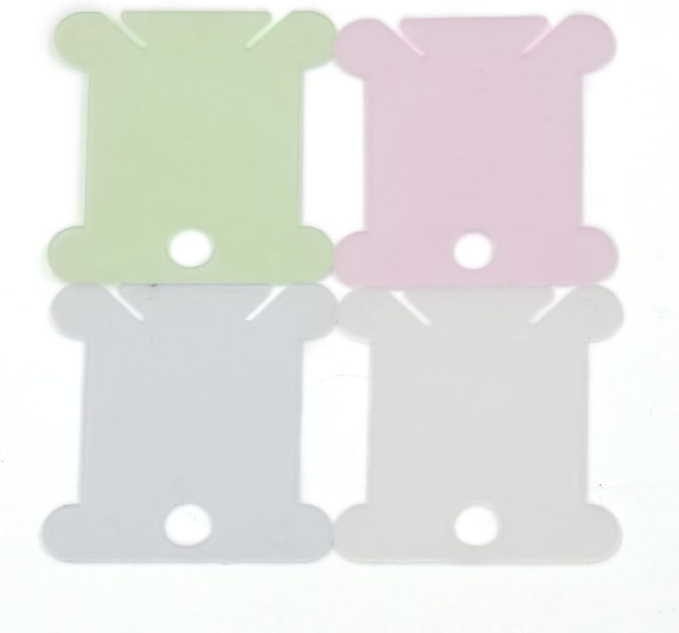 Amazon.com: 100 PCS Plastic Floss Bobbin Sew Sewing Self-Stick Labels ...