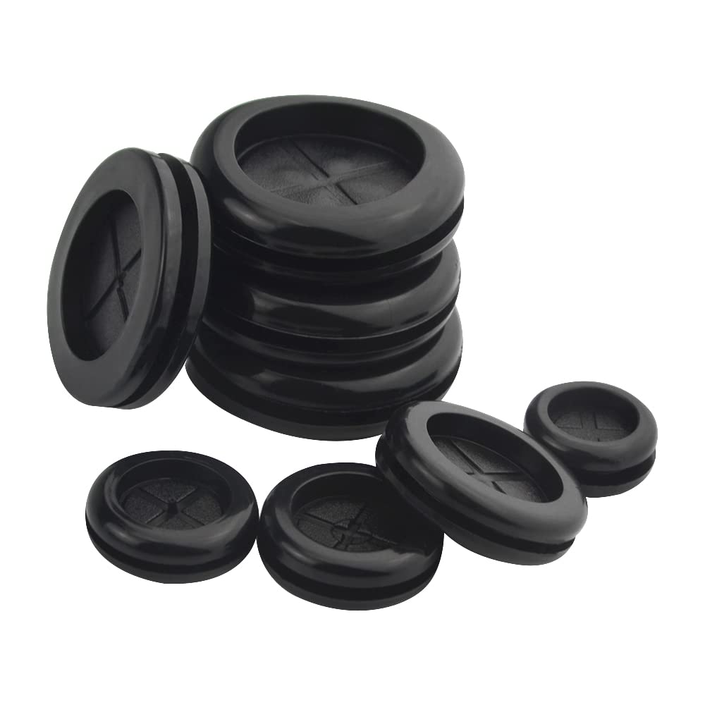 Snapklik.com : 52Pcs 6 Sizes Closed Rubber Grommet Kit Double Sided ...