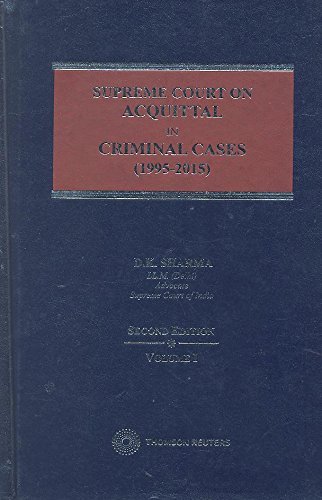 Amazon.in: Buy Supreme Court On Acquittal In Criminal Cases, 2 Vol Set ...