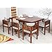 Porash Furniture Sheesham Wood 6 Seater Dining Table with 6 Cushion ...