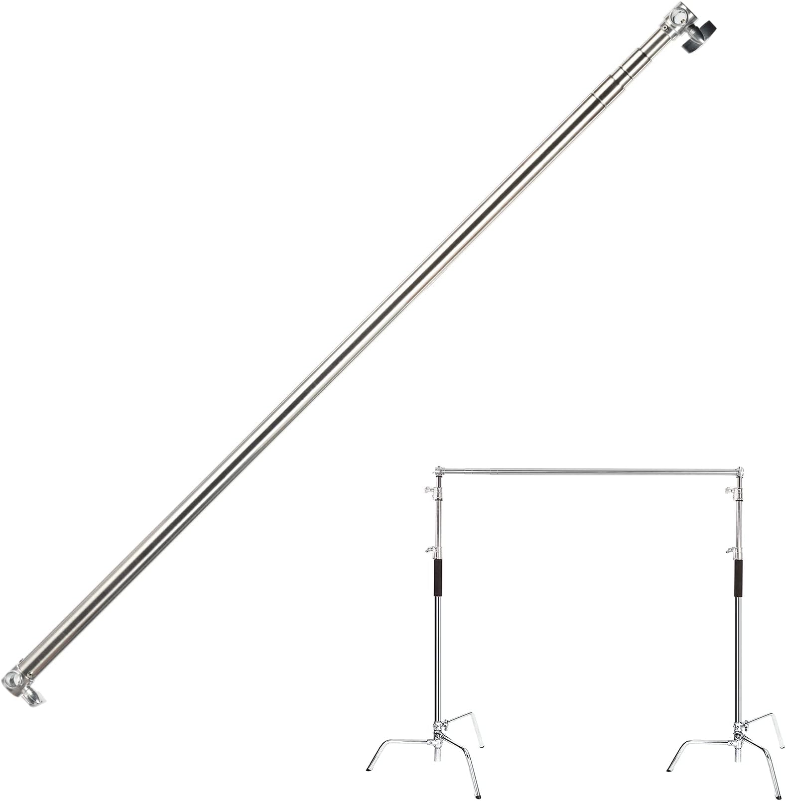 Amazon.com : Pro Stainless Steel Telescopic Backdrop Crossbar Max ...