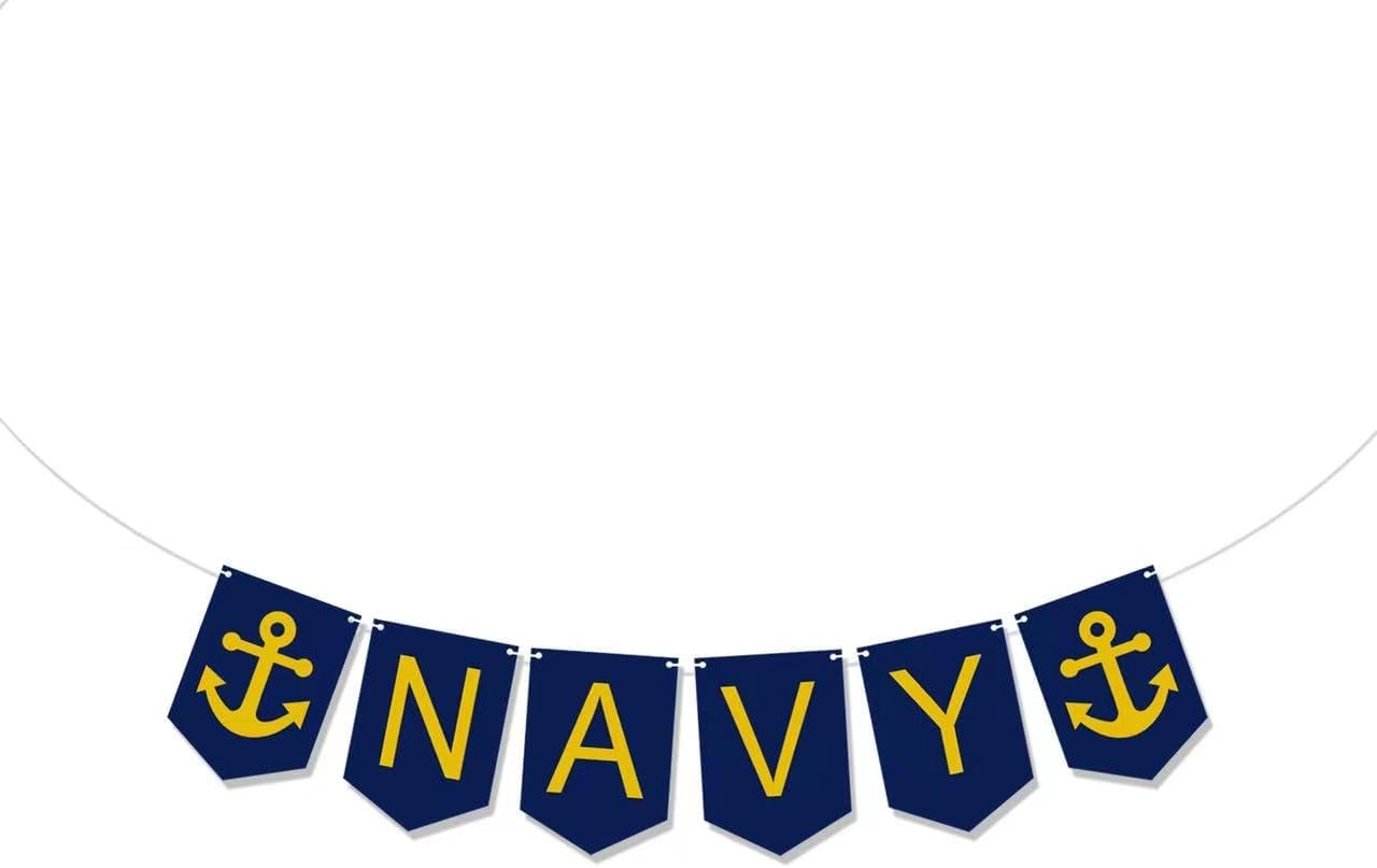 Amazon.com: HOME AND HOLIDAY United States Navy Flag USN Emblem Banner ...