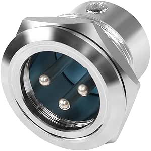 Amazon.com: QIANRENON XLR Threaded Fixing Solder Adapter 3Pin XLR Male ...