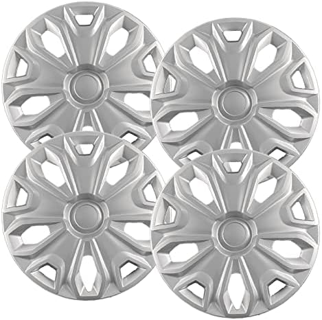 Premium Quality 16 inch Silver Hubcaps fits 2015 2016 2017 2018 2019 ...