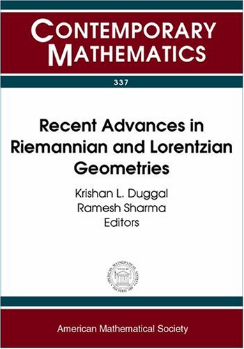 Amazon | Recent Advances in Riemannian and Lorentzian Geometries ...