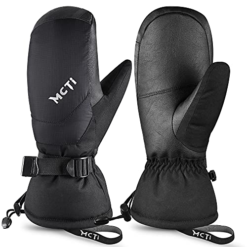 Snapklik.com : Ski Mittens Down Mittens Waterproof Touch Screen Winter ...