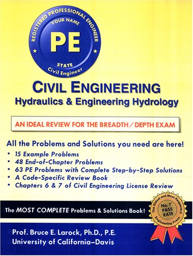 Civil Engineering Hydraulics and Engineering Hydrology: Review for the ...