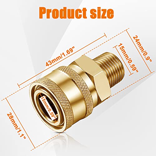 Snapklik.com : 3/8 NPT Quick Connect Fittings - 2 PCs 3/8 Inch Male ...