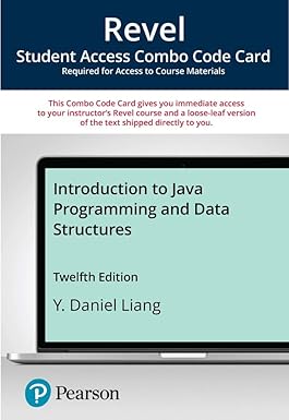 Introduction to Java Programming and Data Structures - Revel: Liang, Y ...