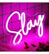 Neonawall Pink Slay Neon Sign - Led Neon Light Sign for Bedroom Room ...