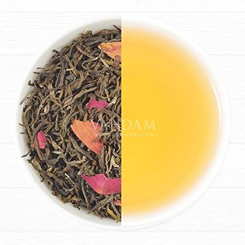 Natural Rose Infused Chinese Green Tea - Loose Long Leaf Tea (Makes 40 ...