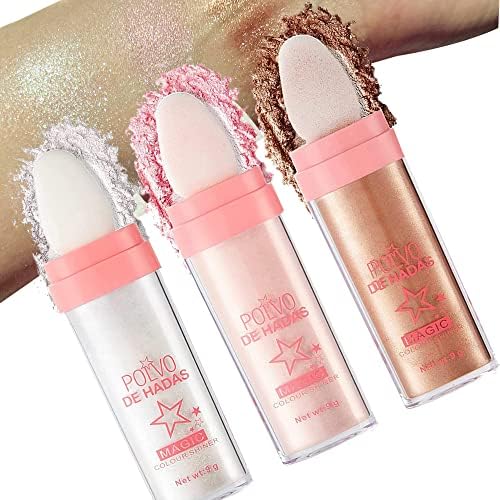 Amazon.com : Glitter Powder Highlighter Makeup, Body Brightens the ...